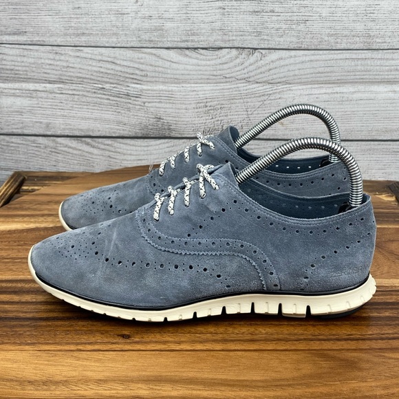 Cole Haan | Shoes | Cole Haan Womens Zerogrand Flintstone Grey Suede ...